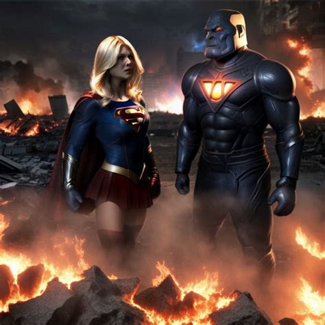 Supergirl Meets Darkseid By Thedardanian On Deviantart