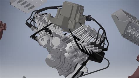 3d V8 Engine Assembly 3d Model Turbosquid 2100200