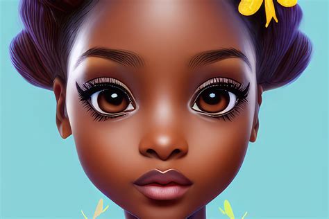Eys Have It Pretty African American Girl Graphic By Africa Digitals · Creative Fabrica