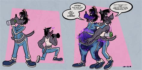 Rule 34 Blueberry Inflation Boner In Pants Brotherbrother Bulge Exercising Gay Groping From