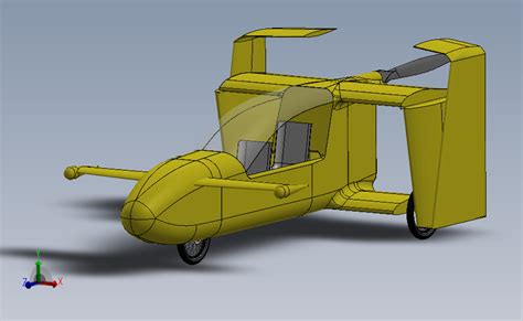 可折叠机翼飞机 solidworks 2012 模型图纸下载 懒石网