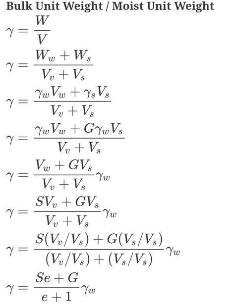 Solved The Following Questions Are About Formulas For Soil Mass