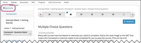 16 Bookmarking Course Content — Open Edx Learners Guide Eucalyptus Release Documentation