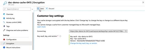 Use Customer Managed Keys To Encrypt Data In Azure HPC Cache
