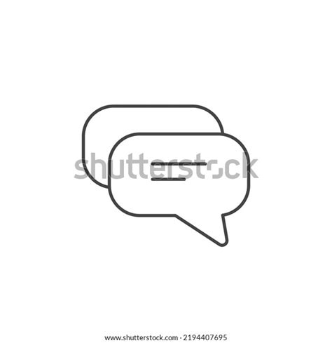 Conversation Messages Icons Symbol Vector Elements Stock Vector