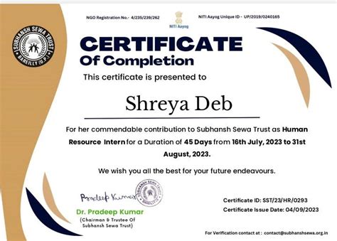 Shreya Deb On Linkedin Hr Internship