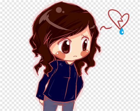 Chibi Tristeza Dibujando Llorando Chibi Azul Niño Png Pngegg