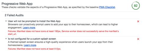 Doesn T Create A Valid Pwa By Default Issue Facebook Create React App Github