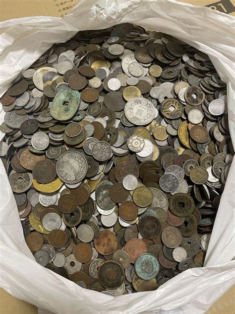 古銭 約21kg 1円銀貨 穴銭 天保通宝 小判 蔵出し まとめ 大量 金貨銅貨 メルカリ