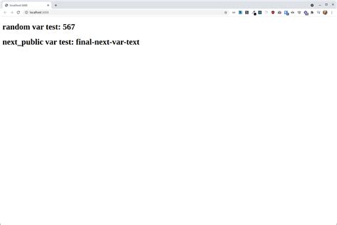 Cant Get Updated Env To Load From Built Nextjs When Running Npm