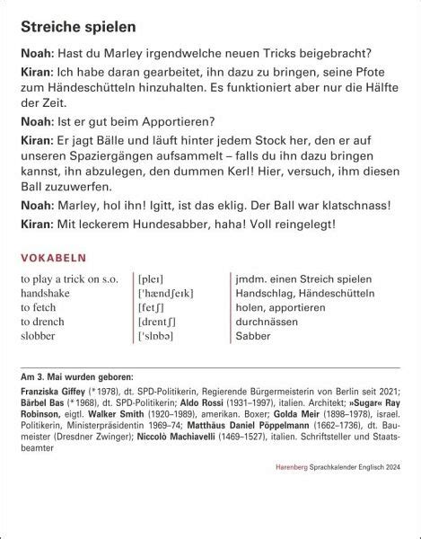 Englisch Sprachkalender 2024 In nur 10 Minuten täglich Grundkenntnisse