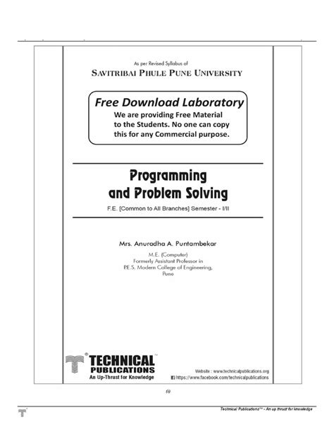 programming and problem solving laboratory work fe sppu 2019