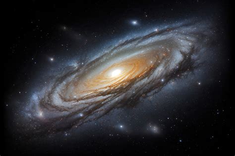 Umělecká Ilustrace Andromeda Galaxy In Deep Space Posterscz