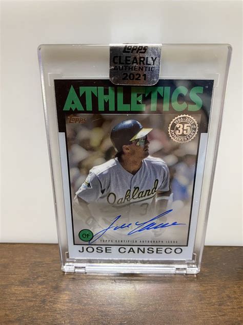Yahooオークション Topps Jose Canseco ホセカンセコ 直筆サインカ