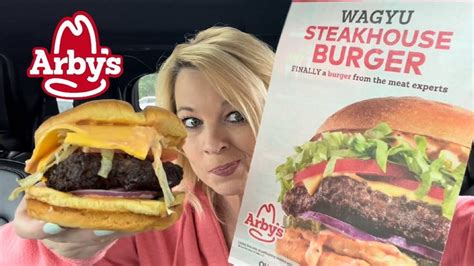 Arbys New Wagyu Steakhouse Burger Review 🍔 Steakhouse Burger Burger