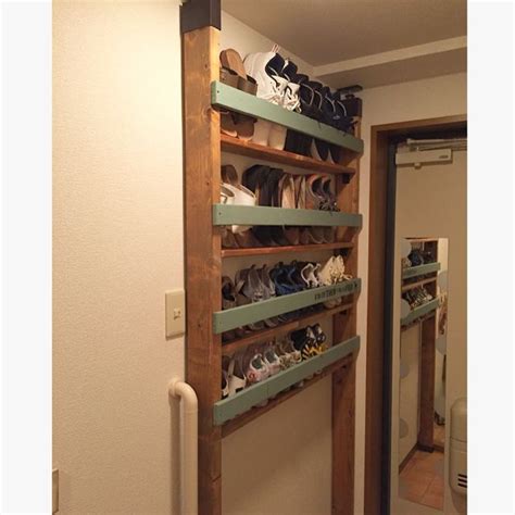 靴箱 ラブリコ 玄関 入り口 賃貸 Chikoさんのステンシルシート などのインテリア実例 2017 09 09 20 11 59 ｜ Roomclip（ルームクリップ