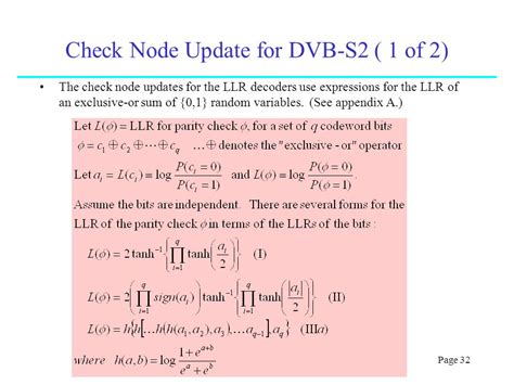 Reduced Complexity Ldpc Decoder Min Sum Algorithm L Ppt Video