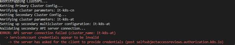 Multi Cluster Dashboard 500 Error Setting Up Secondary Cluster Veeam