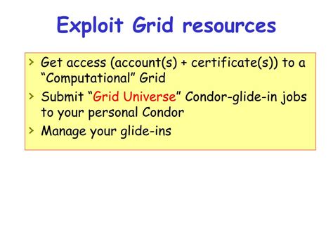 ppt condor high throughput computing from clusters to grid computing