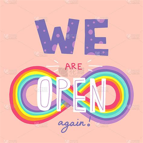 我们再次开放矢量字母商店和服务检疫时间，欢迎字母手绘卡通风格