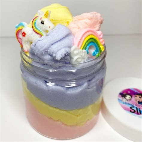Rainbow Cloud Slime Unique Items Products Etsy Slime Shops