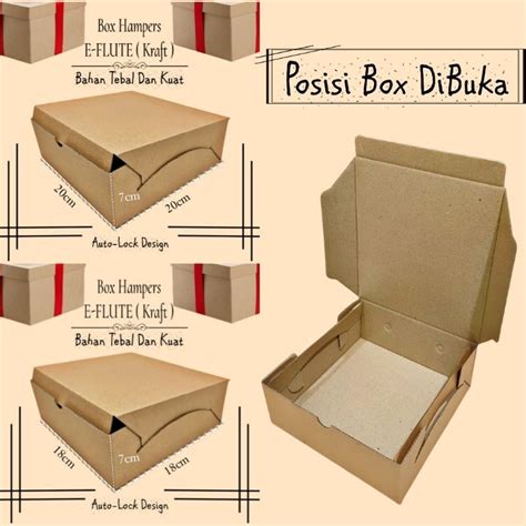 Bdt Box Hampers Kraft X X Cm Dus Polos Cardboard Brown X X Cm Shopee Singapore