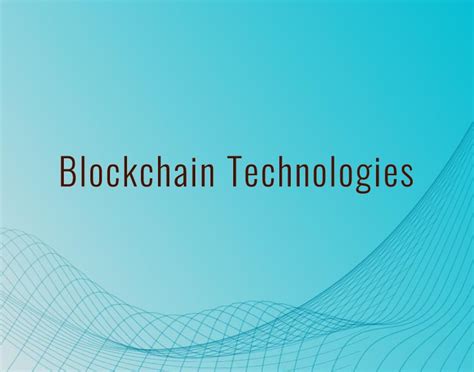 Influence Of Nine Emerging Blockchain Technologies