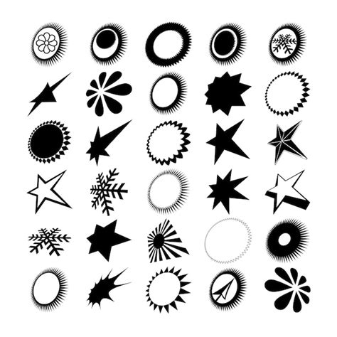 Premium Vector Set Of Abstract Retro Geometric Shapes