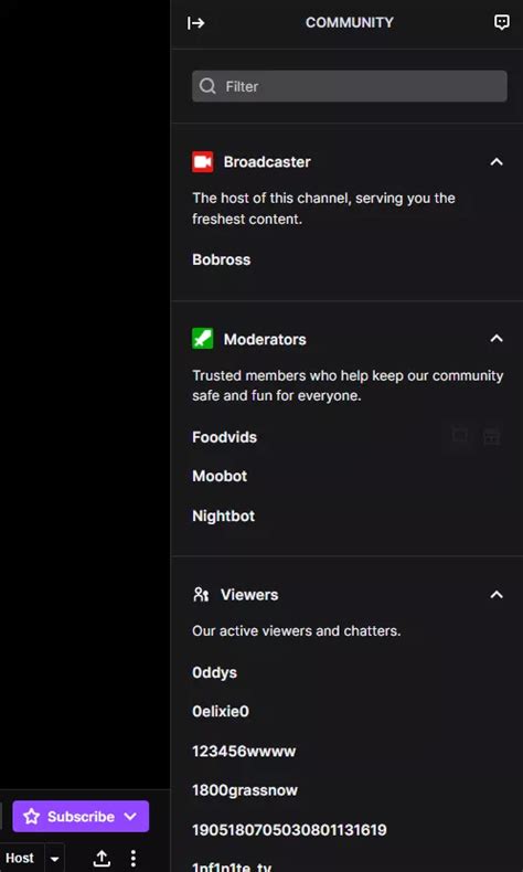 Wondering My Twitch Viewer List Looks Like This Thanks Nudes Twitch