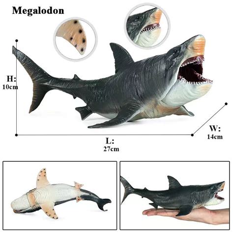 Action Figure Toy Shark Shark Shark Megalodon Mosasaurus Dinosaur