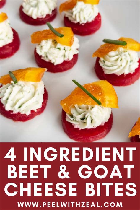 Easy Beet And Goat Cheese Appetizer Bites Peel With Zeal