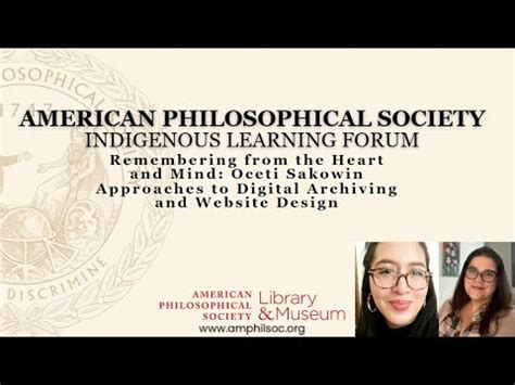 ILF Oceti Sakowin Approaches To Digital Archiving And Website Design