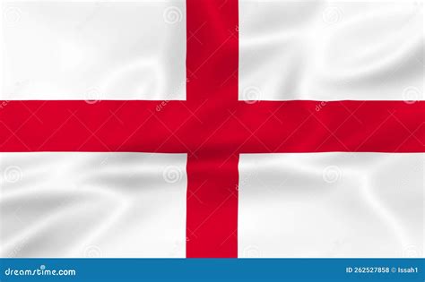 Illustration Waving England Flag Symbol Stock Illustration