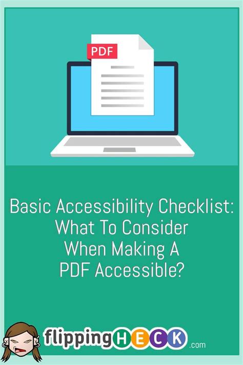 Basic Accessibility Checklist: What To Consider When Making A PDF Accessible? en 2024