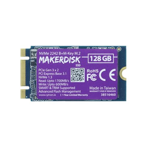 Makerdisk M2 Ssd With Pre Installed Raspberry Pi Os 128gb Elektor