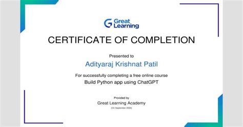 adityaraj patil on linkedin build python app using chatgpt course