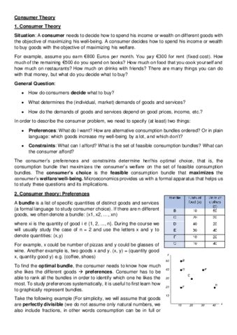 Consumer Theory Class Notes Pdf
