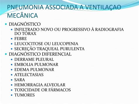 PPT PNEUMONIA ASSOCIADA VENTILAÇÃO MECÂNICA PowerPoint Presentation