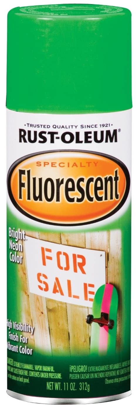 Rust Oleum Fluorescent Spray Paint Green