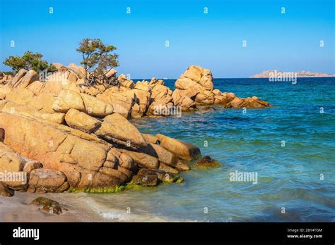 Spiaggia Capriccioli Costa Smeralda Sardinia Hi Res Stock Photography