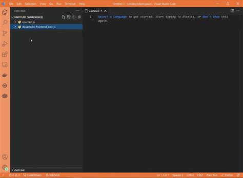 Open Workspace En Visual Studio Code
