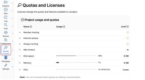 Project Settings — Cocalc Manual Documentation