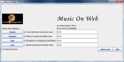 Music Application Sourcecodester