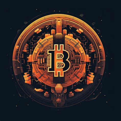 Premium Ai Image Bitcoin Vector Illustration Abstract On Dark Background