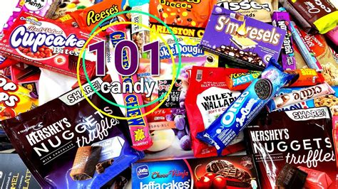 101 Candies Opening New Oreo Chips Ahoy Nature Valley Mandms Hersheys Nuggets Cookie Dough Bites