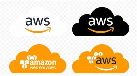 Orange Cloud Contains Outline Amazon Aws Logo Citypng