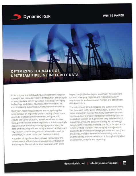 Upstream Pipeline Integrity Managament Solutions