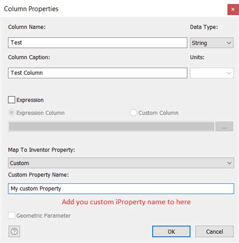 Solved: Add a extra column to content centre and link to parts list - Autodesk Community