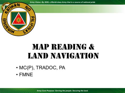 Map Reading And Land Navigation Presentation