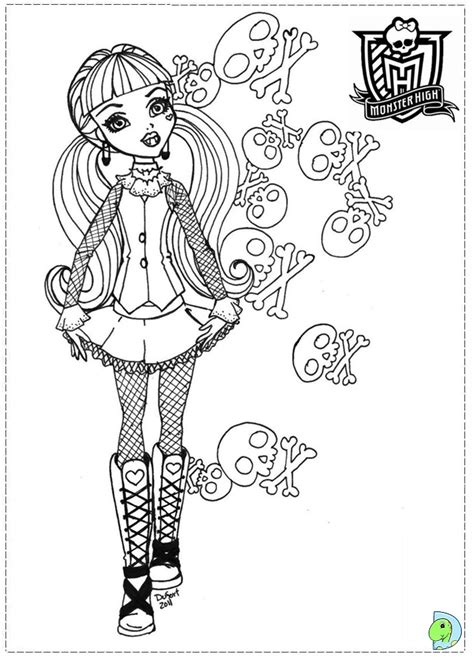 Monster High Dolls Coloring Pages